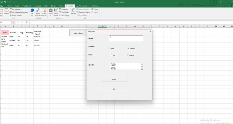 How To Use Vba To Input Data From A User Form Into Excel Automatecoders
